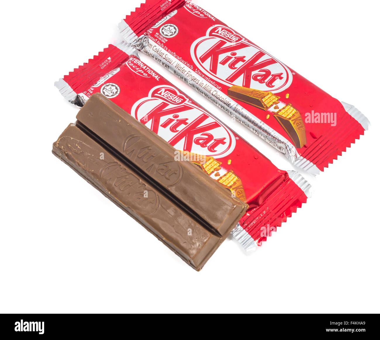 KUALA LUMPUR MALAYSIA, AUGUST 2ND,2015 : Kit Kat is a chocolate covered ...