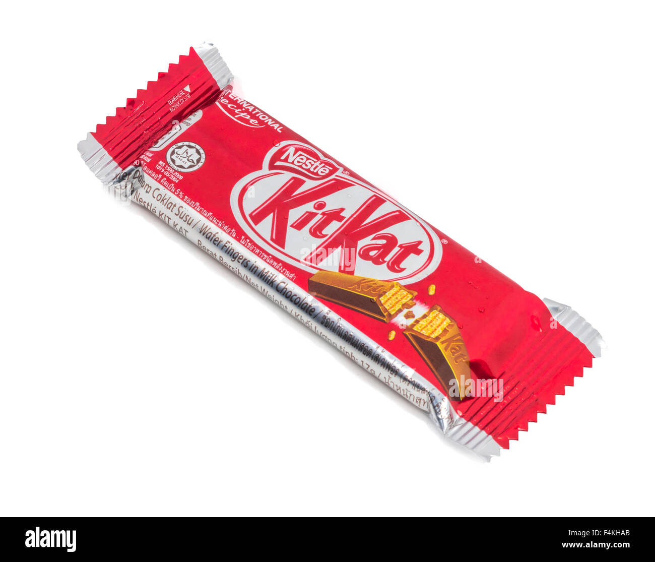 KUALA LUMPUR MALAYSIA, AUGUST 2ND,2015 : Kit Kat is a chocolate covered ...