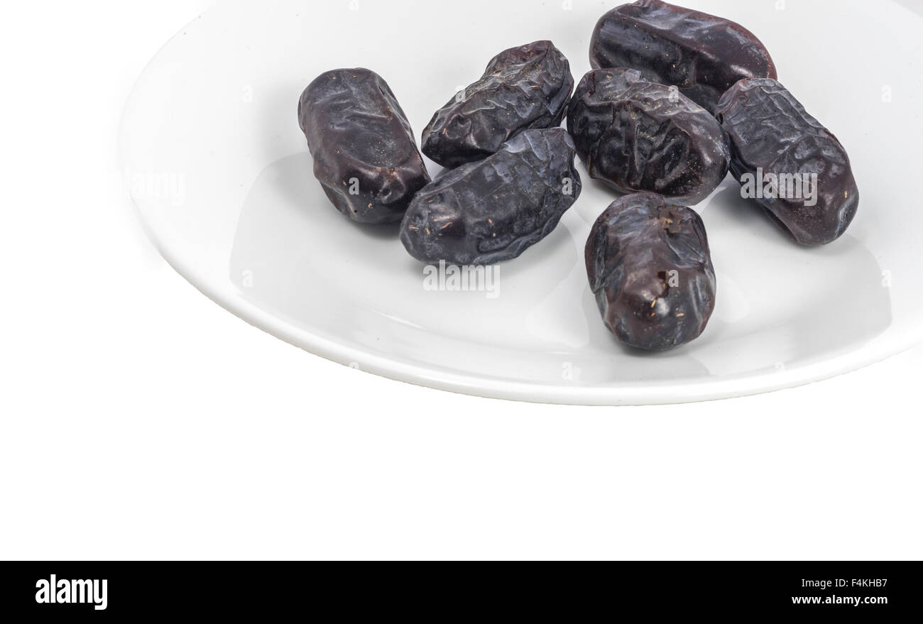 Stack dry dates isolated white hi-res stock photography and images - Alamy