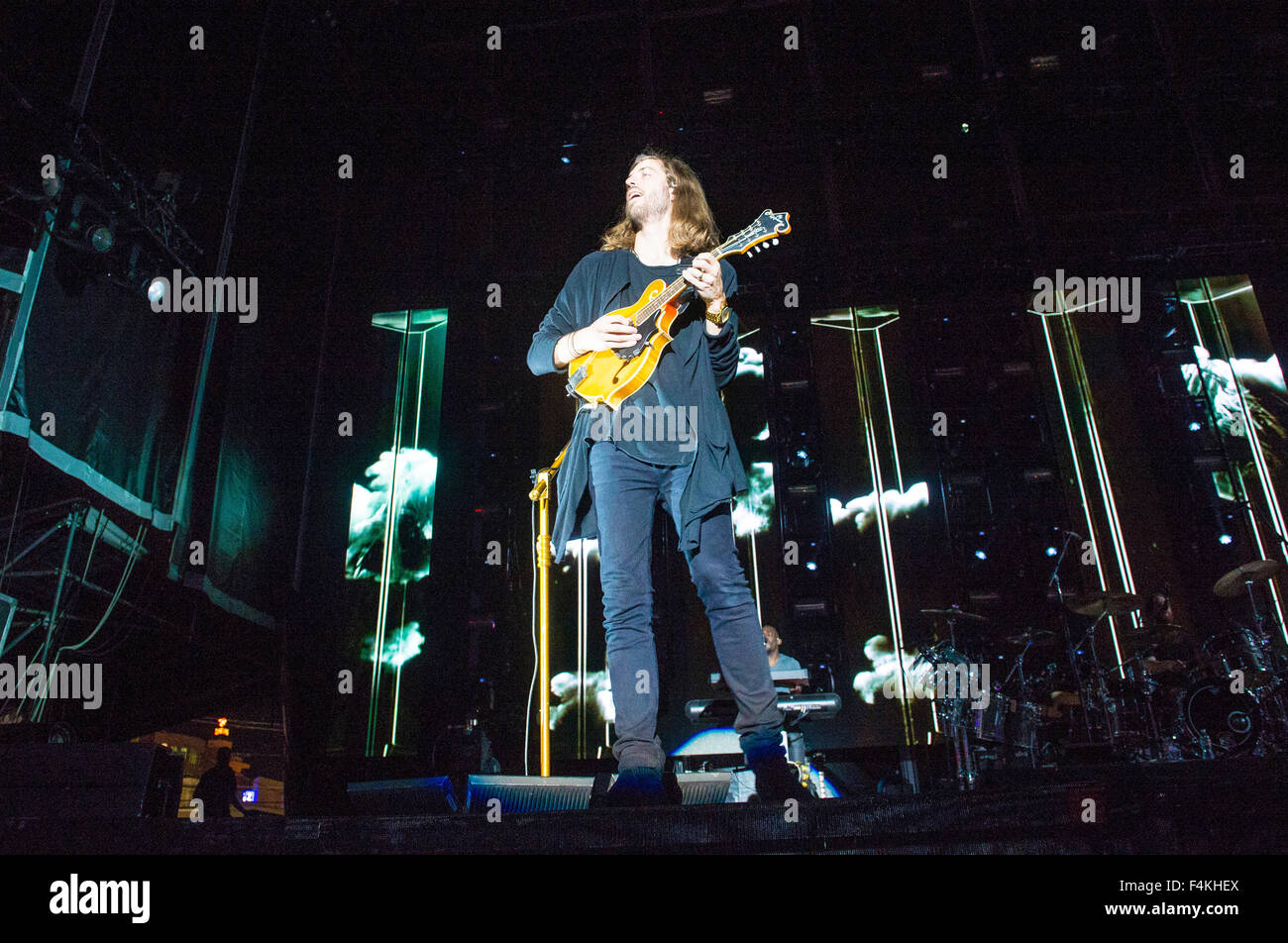 Daniel Wayne Sermon of Imagine Dragons performs on stage during Life Is ...