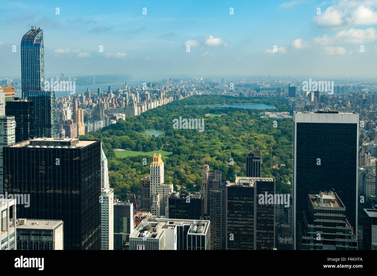 Central Park from Rockefeller Center, New York, USA Stock Photo - Alamy