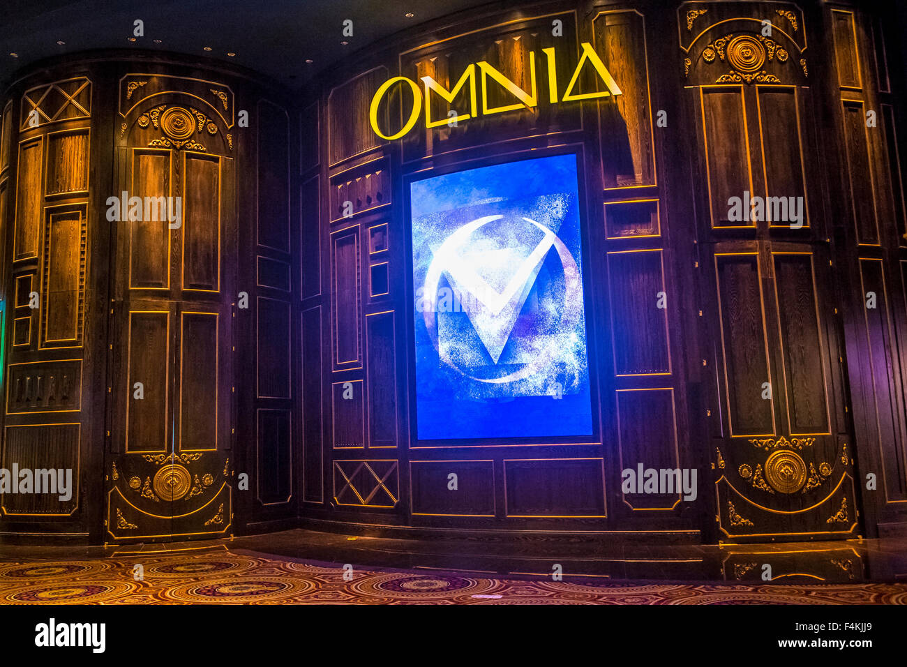 The Omnia Night club in Ceasars palace hotel in Las Vegas Stock Photo ...