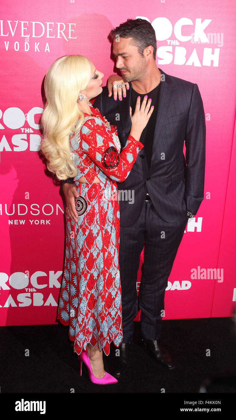 New York, New York, USA. 19th Oct, 2015. LADY GAGA and actor TAYLOR ...