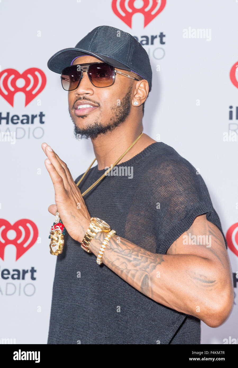 Singer Trey Songz attends the 2015 iHeartRadio Music Festival at MGM ...