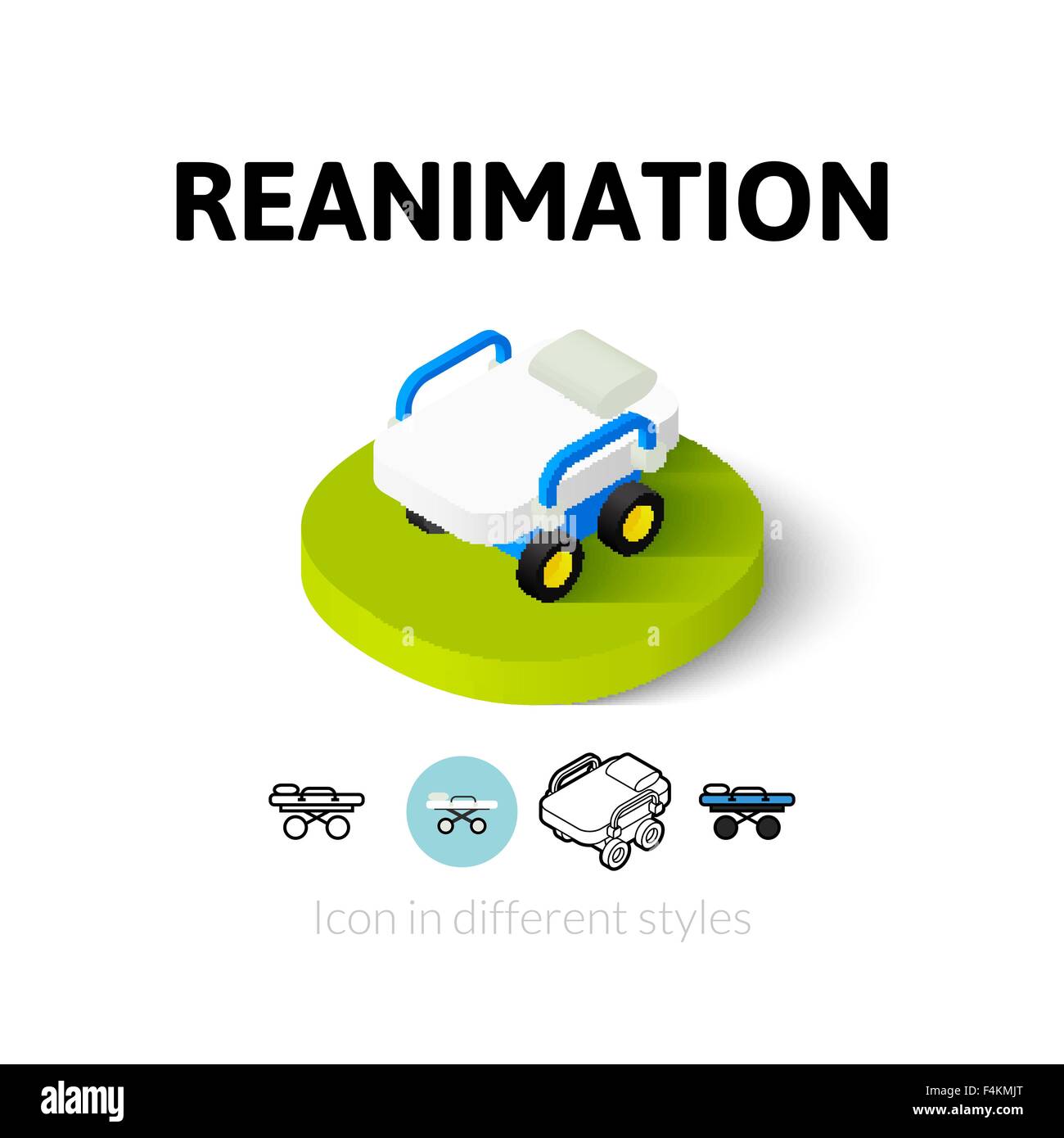 Reanimation icon in different style Stock Vector Image & Art - Alamy