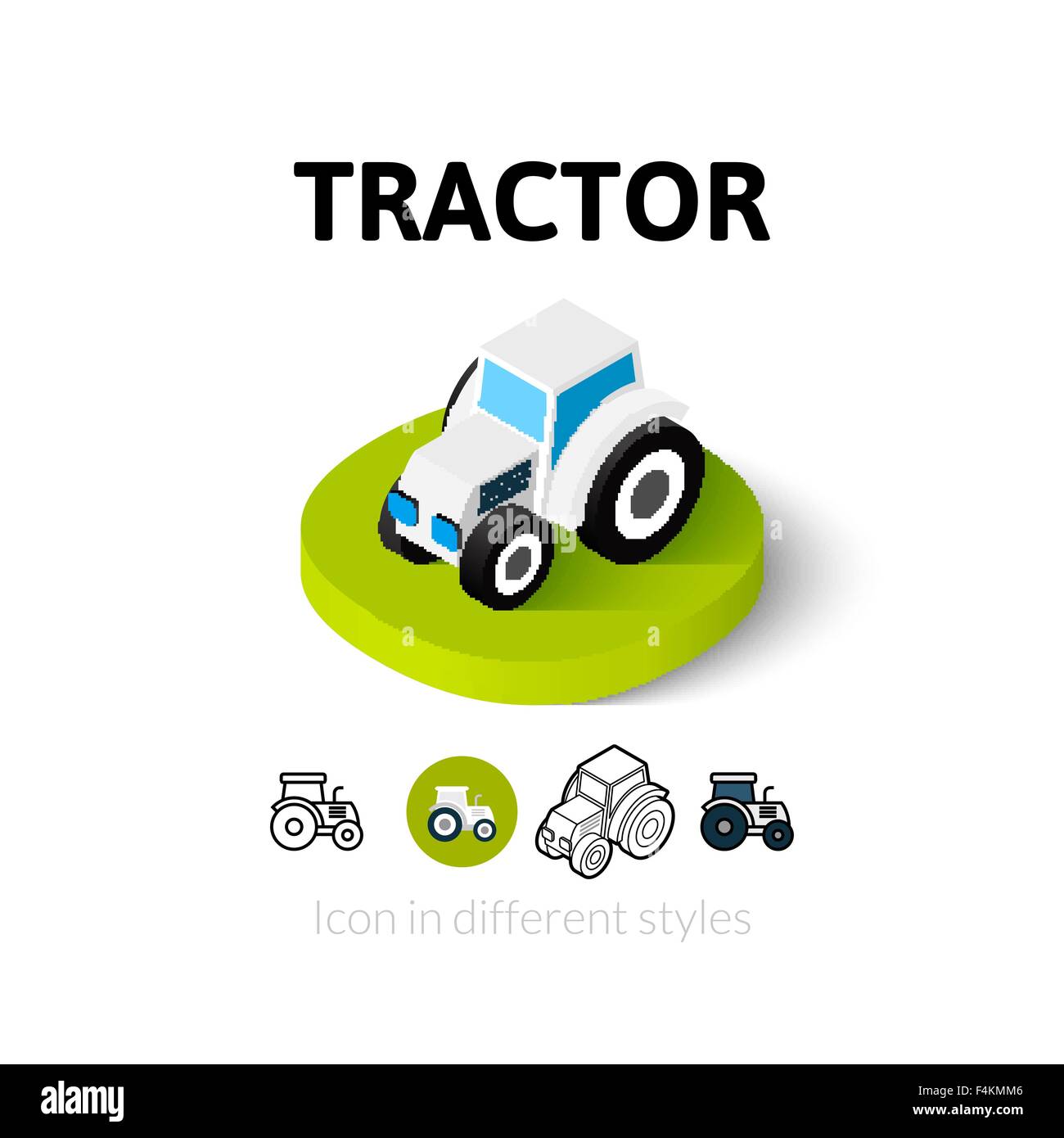 Agricultural machinery tractor in Cut Out Stock Images & Pictures - Alamy