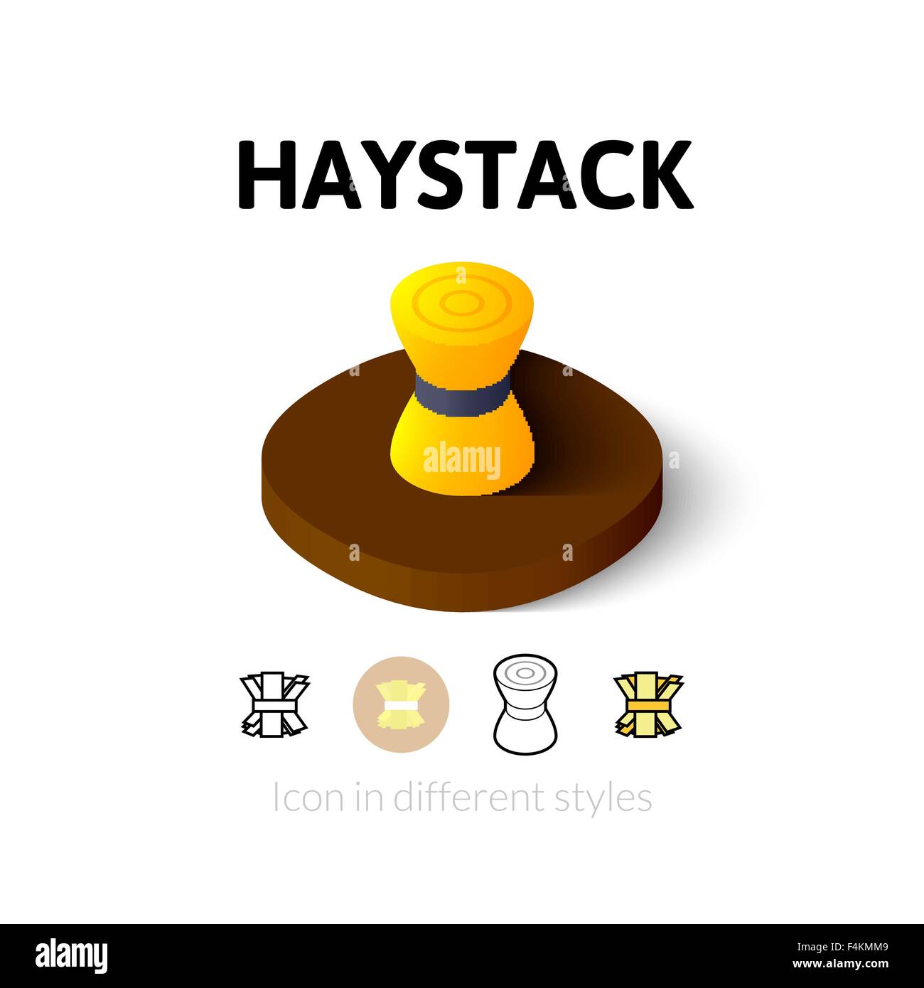 Haystack icon in different style Stock Vector Image & Art - Alamy