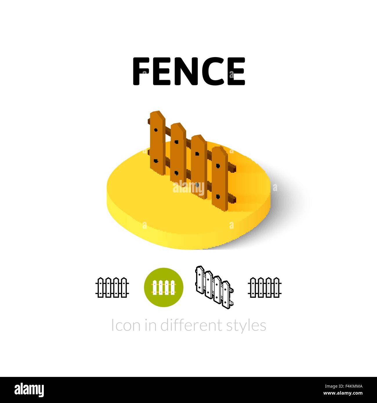 Fence in the garden Cut Out Stock Images & Pictures - Alamy