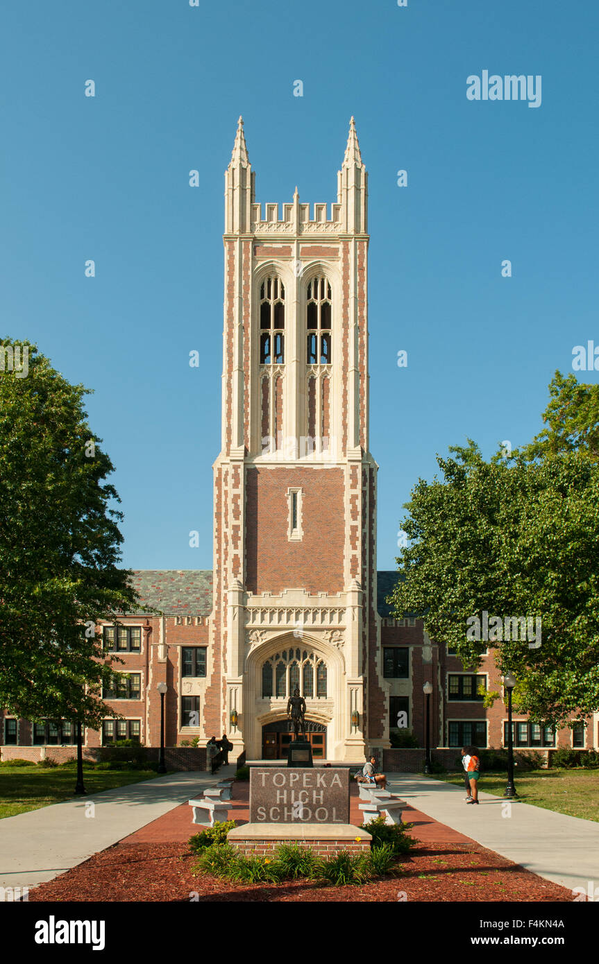 Topeka High School Bell Tower, Topeka, Kansas, USA Stock Photo - Alamy