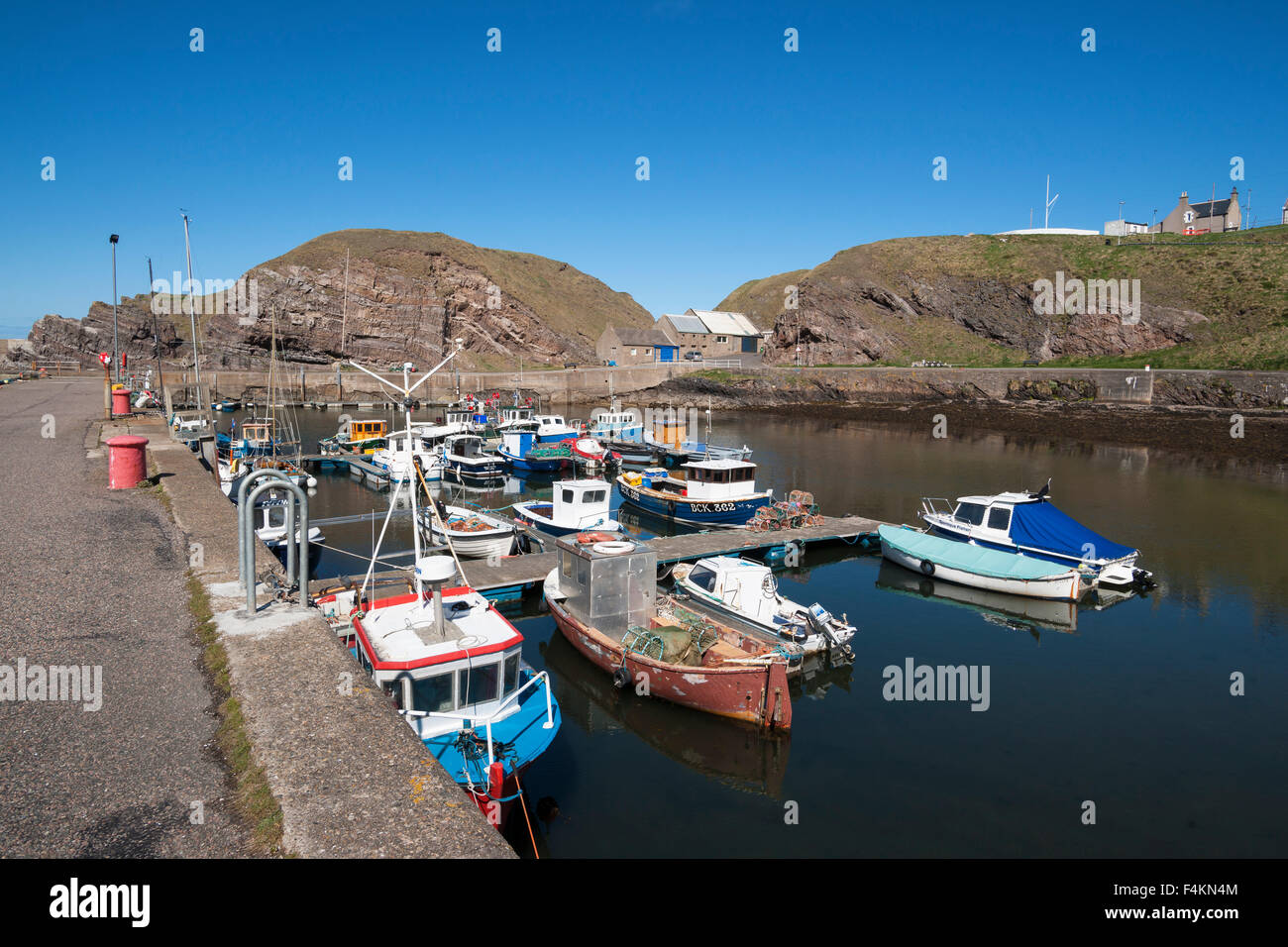 Portknockie harbour, Moray Firth, Highland, Scotland Stock Photo - Alamy