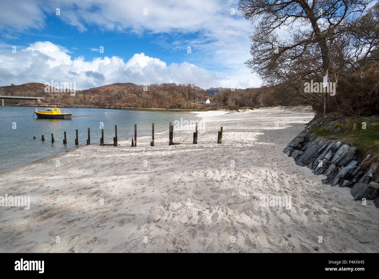 Silver sands of morar, Mallaig, Highland Scotland Stock Photo - Alamy