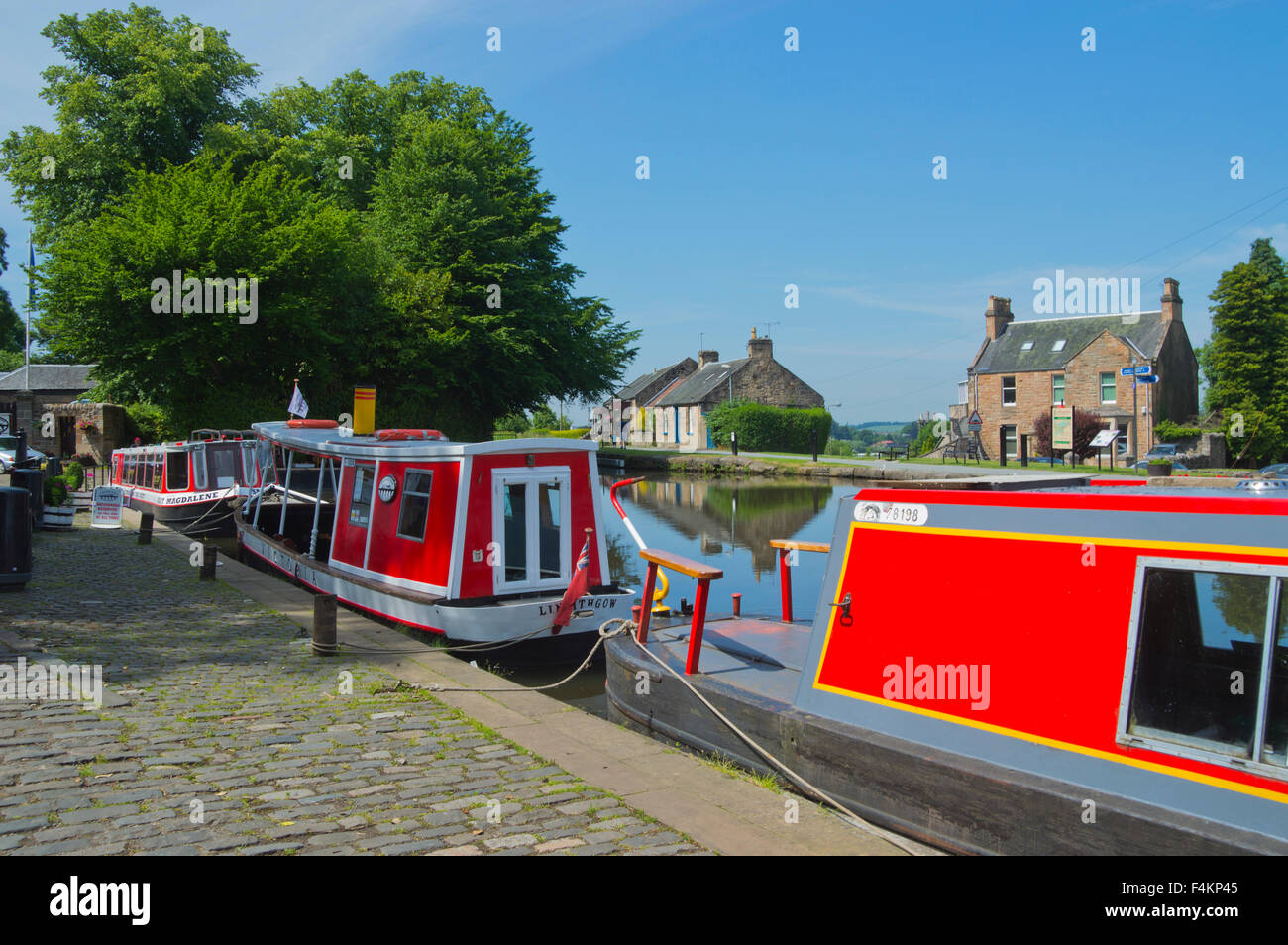 Canal Basin, Linlithgow, West Lothian, Scotland, UK Stock Photo - Alamy