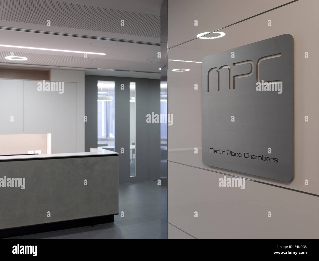 Entry with signage. MPC Chambers, Sydney, Australia. Architect: Stanic ...