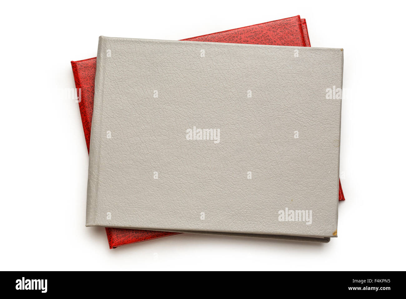 Two blank document covers closed in closeup Stock Photo - Alamy