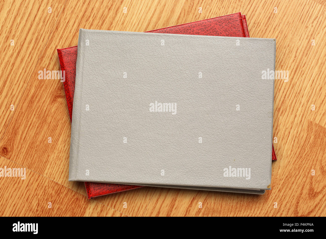 Two blank document covers closed in closeup Stock Photo - Alamy