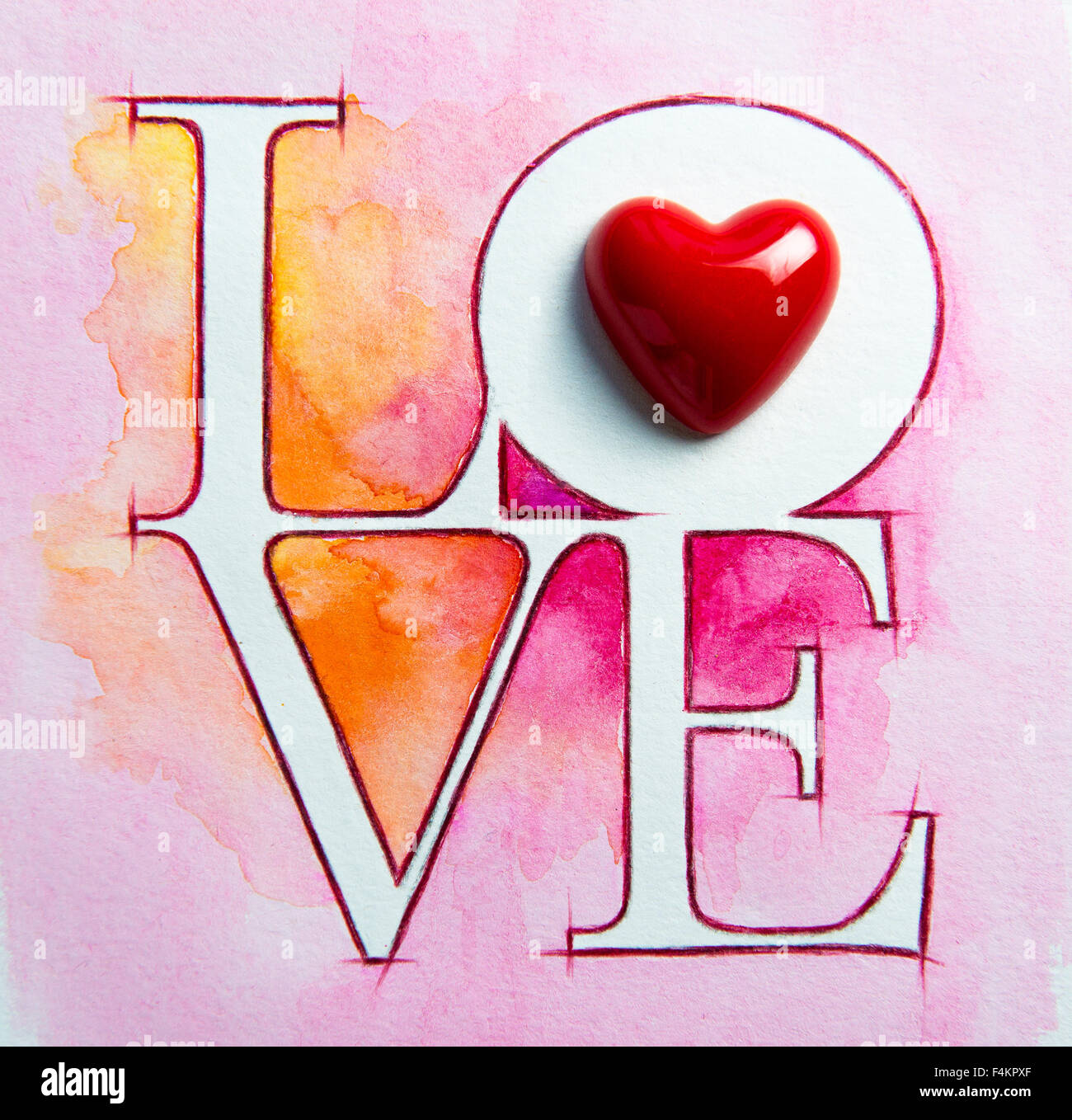 The Word Love Painting