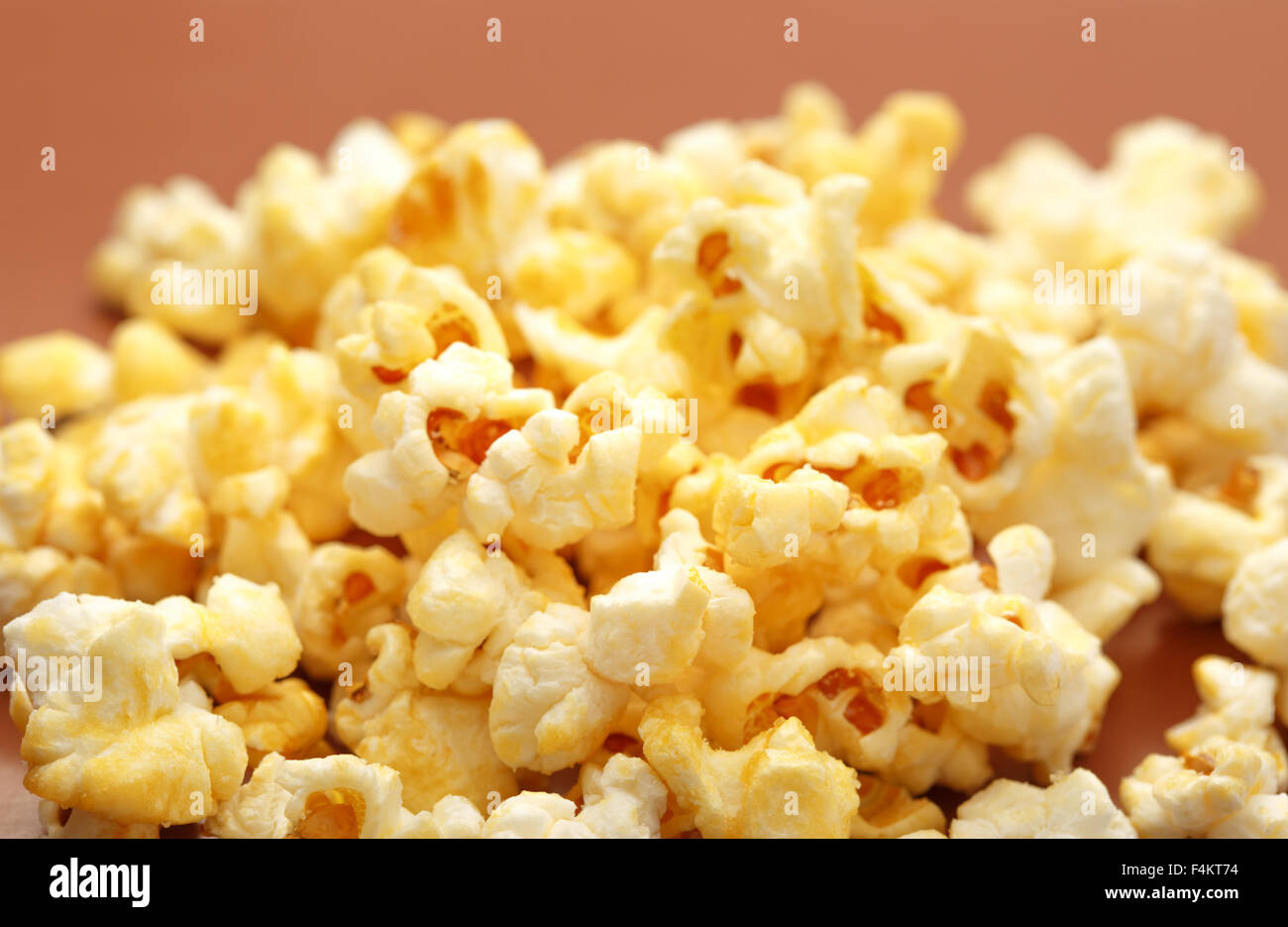 Pile of fresh tasty popcorn in closeup Stock Photo - Alamy