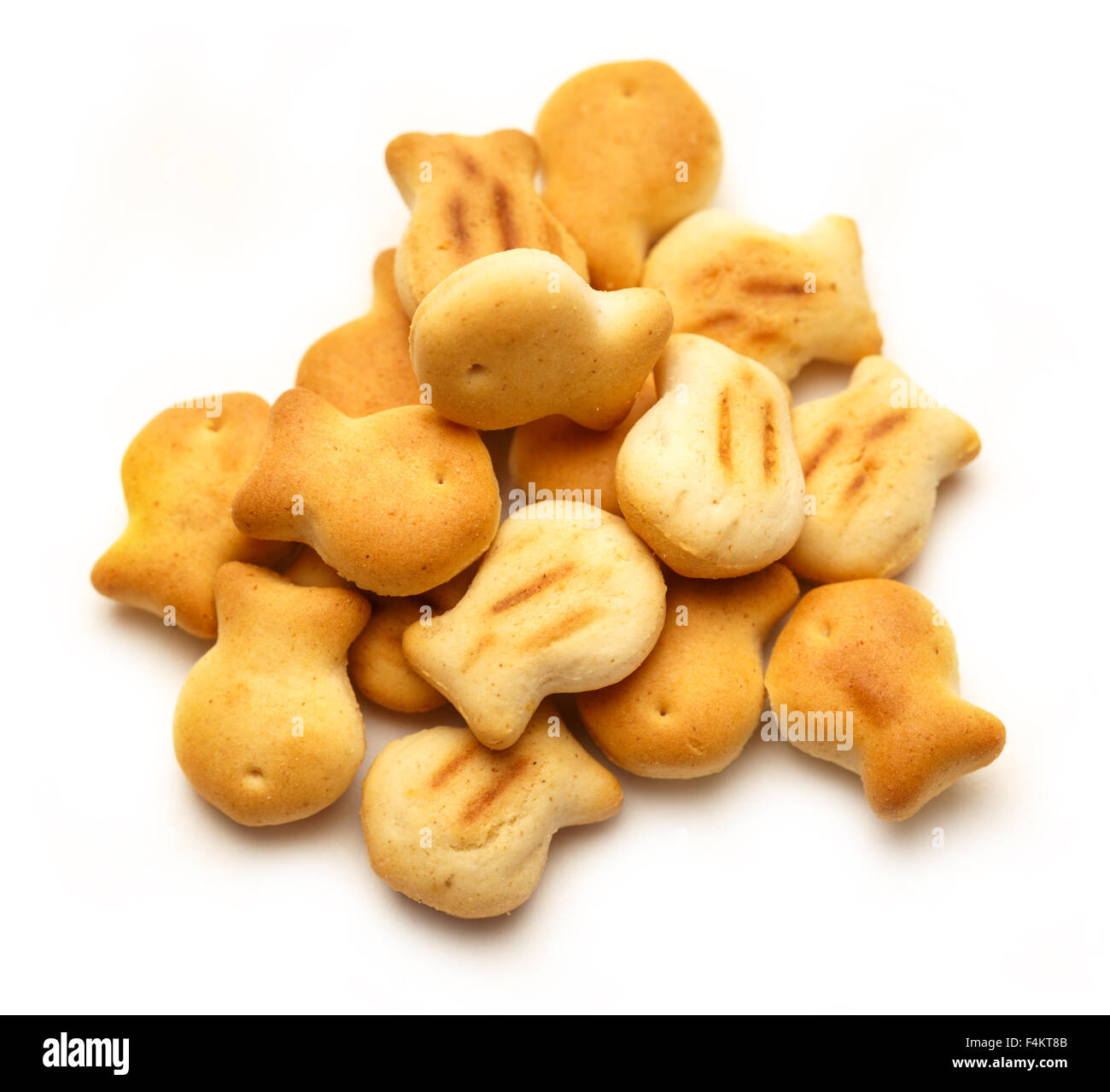 Salty crackers in shape of fish as background Stock Photo - Alamy