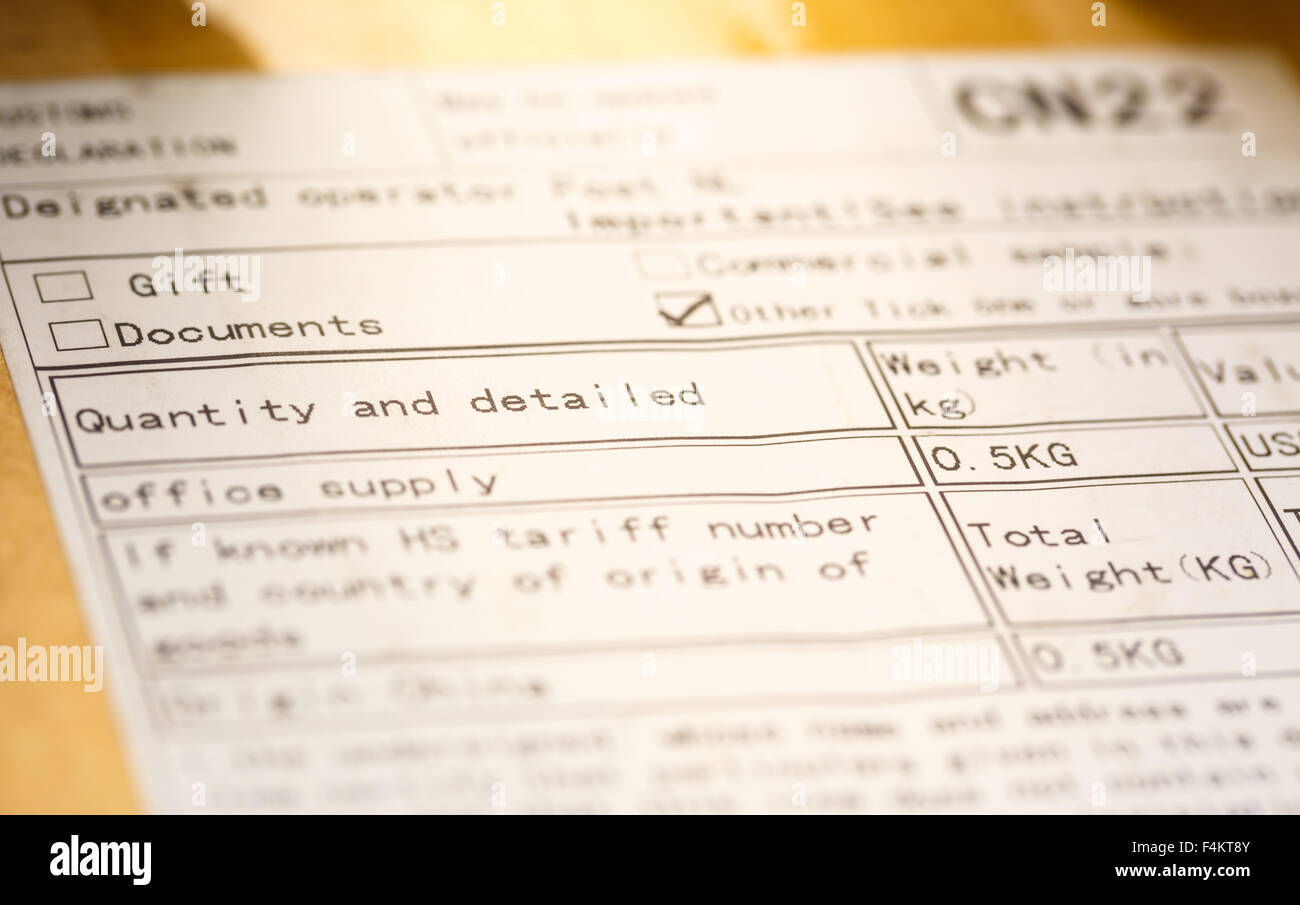 International post envelope parcel cover in toning Stock Photo - Alamy