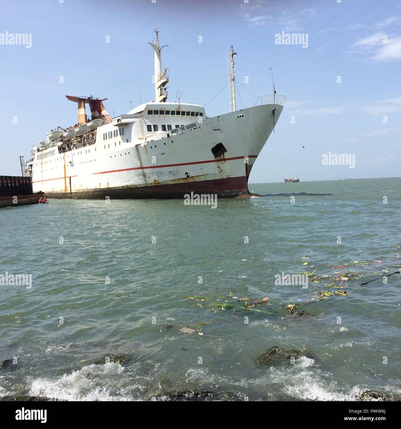 Manila, Philippines. 20th Oct, 2015. The MV Mary Queen passenger boat ...