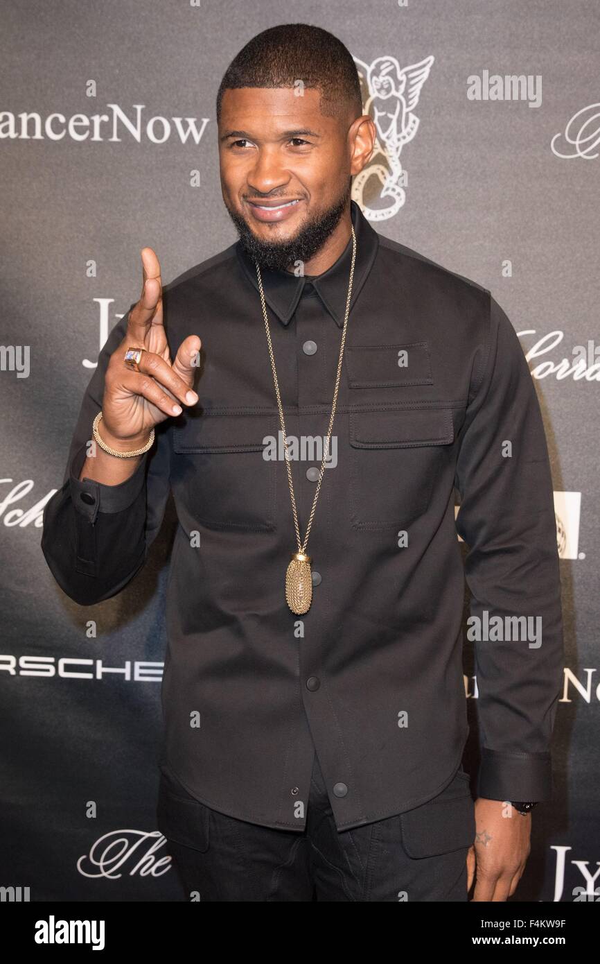 New York, NY, USA. 19th Oct, 2015. Usher at arrivals for Gabrielle's ...