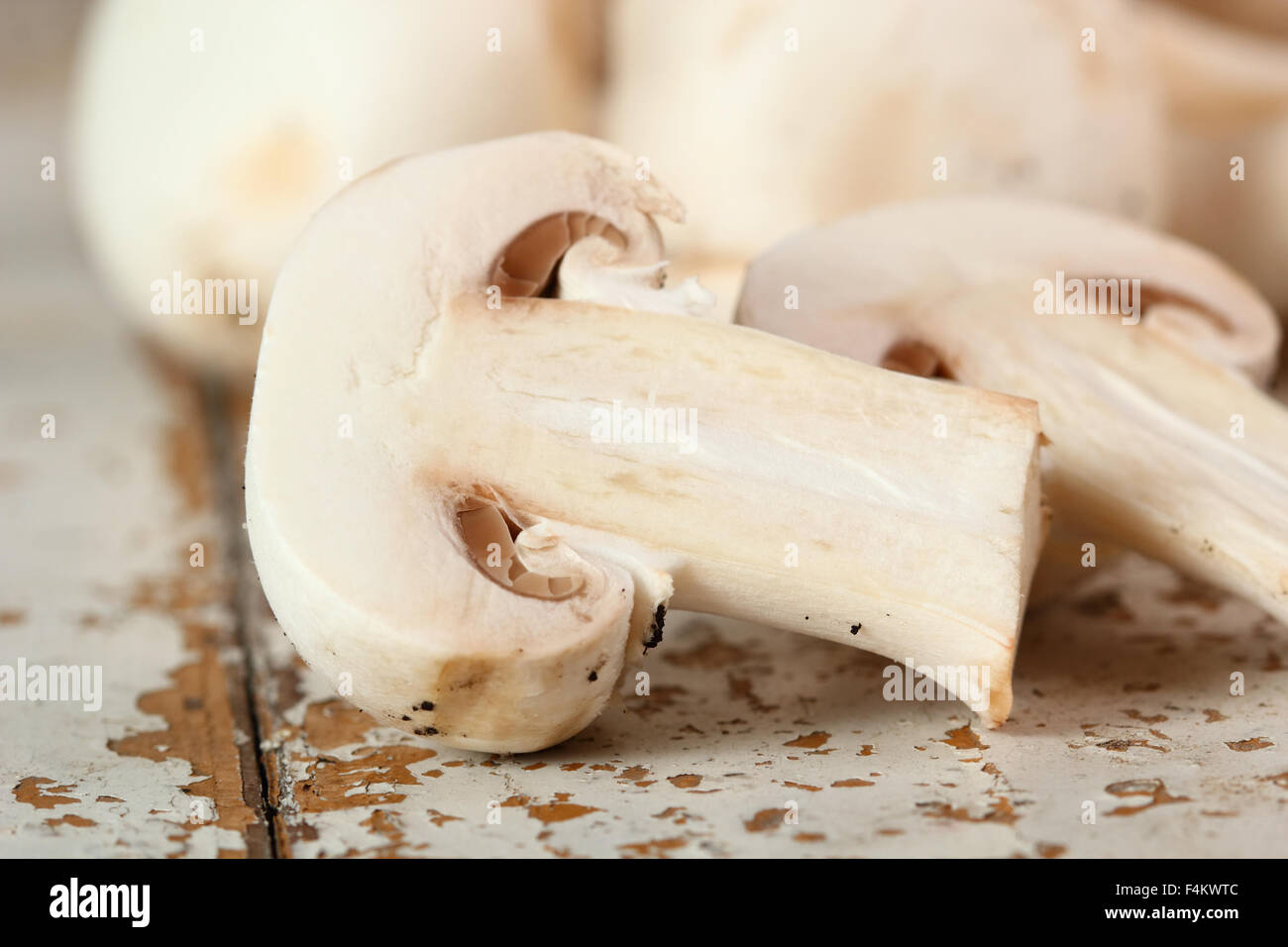 Button edible common white field mushroom hi-res stock photography and ...