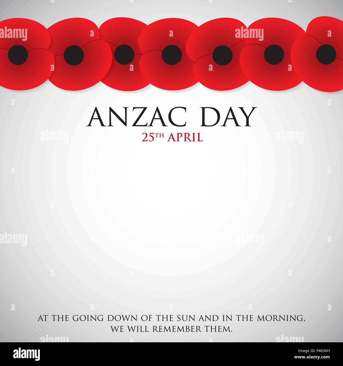ANZAC (Australia New Zealand Army Corps) Day card in vector format ...