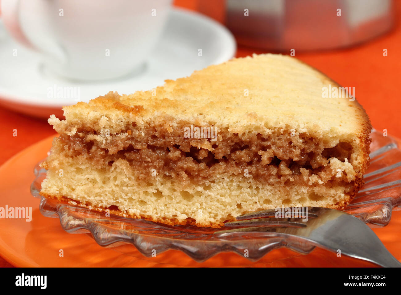 Sponge Cake with sweetened condensed milk Stock Photo - Alamy