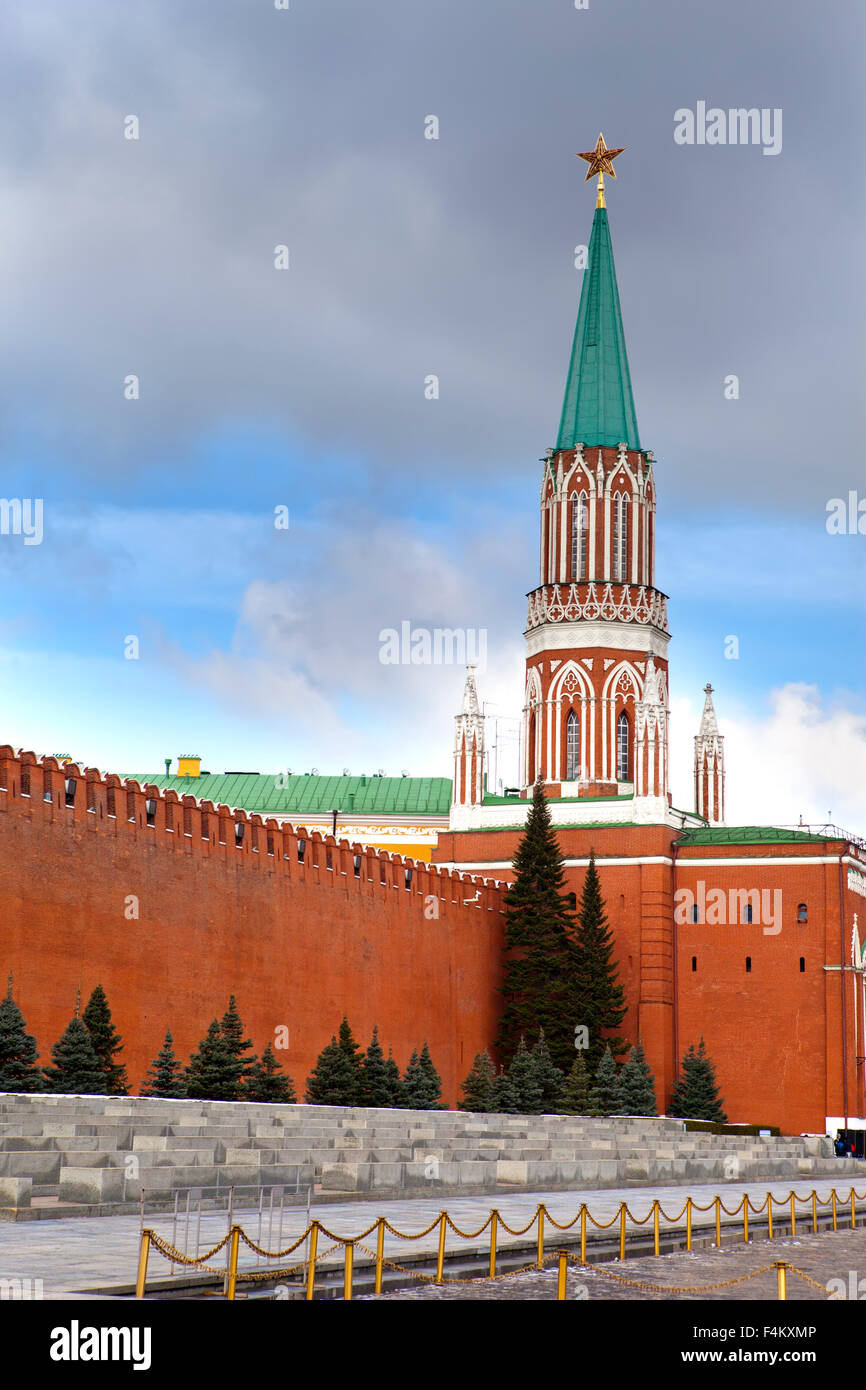 Moscow, Kremlin wall Stock Photo - Alamy