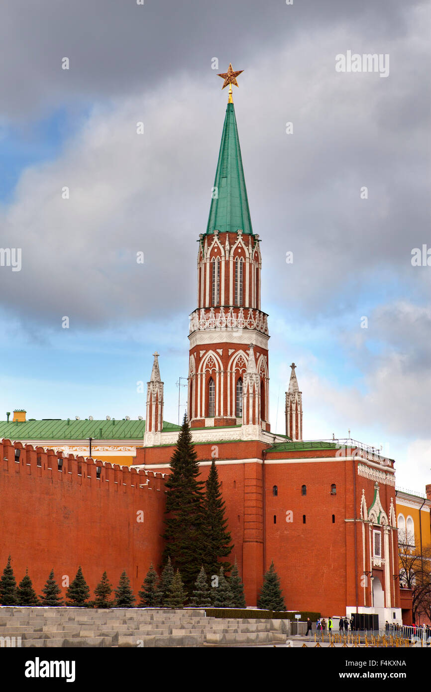 Moscow, Kremlin wall Stock Photo - Alamy