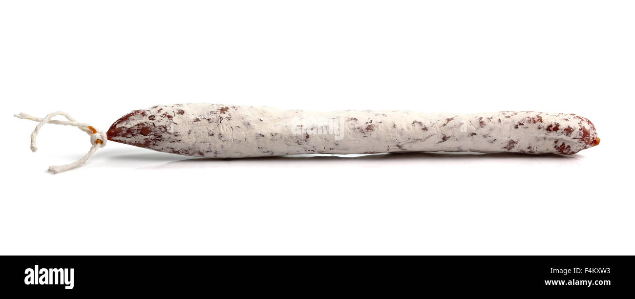 Moldy Salami. Smoked Pork Sausage Stock Photo - Alamy