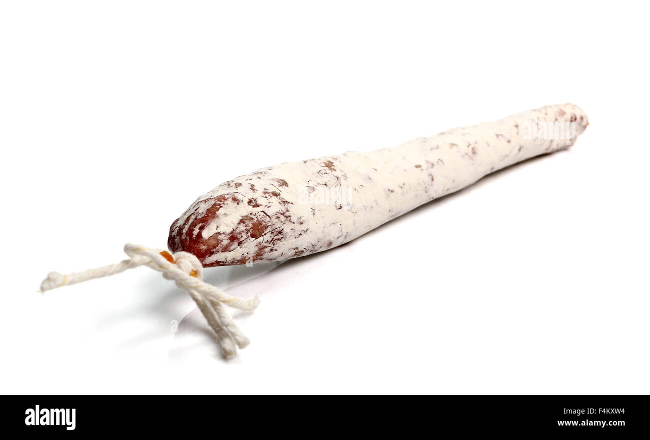 Moldy Salami. Smoked Pork Sausage Stock Photo - Alamy