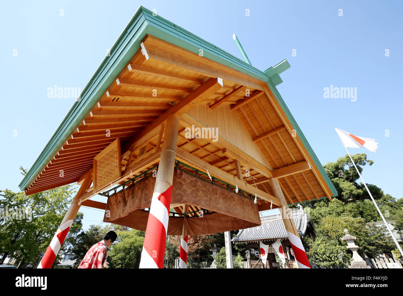 Japanese sumo wrestling house Stock Photo - Alamy