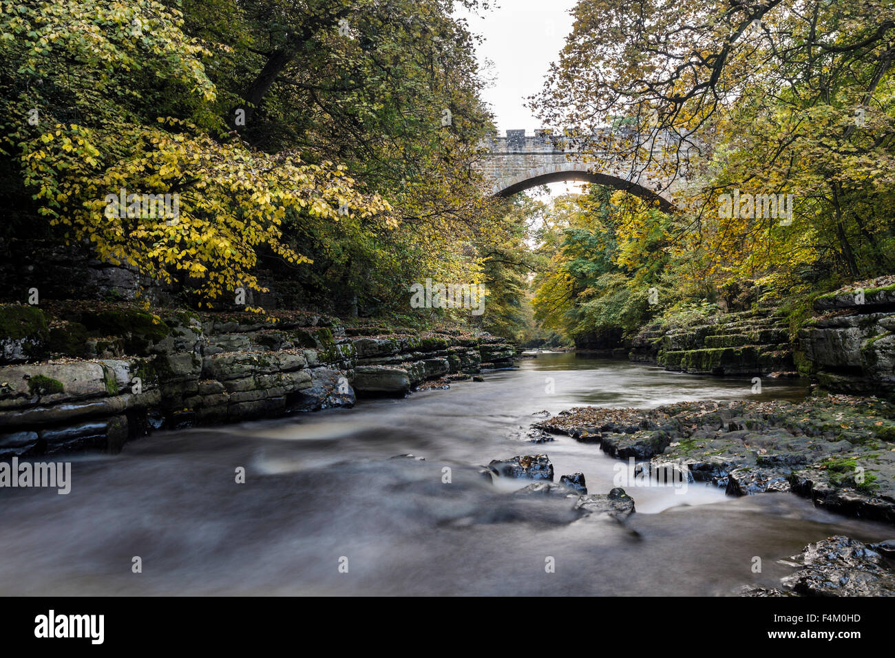 Egglestone Abbey Bridge, River Tees, Barnard Castle, Teesdale, County ...