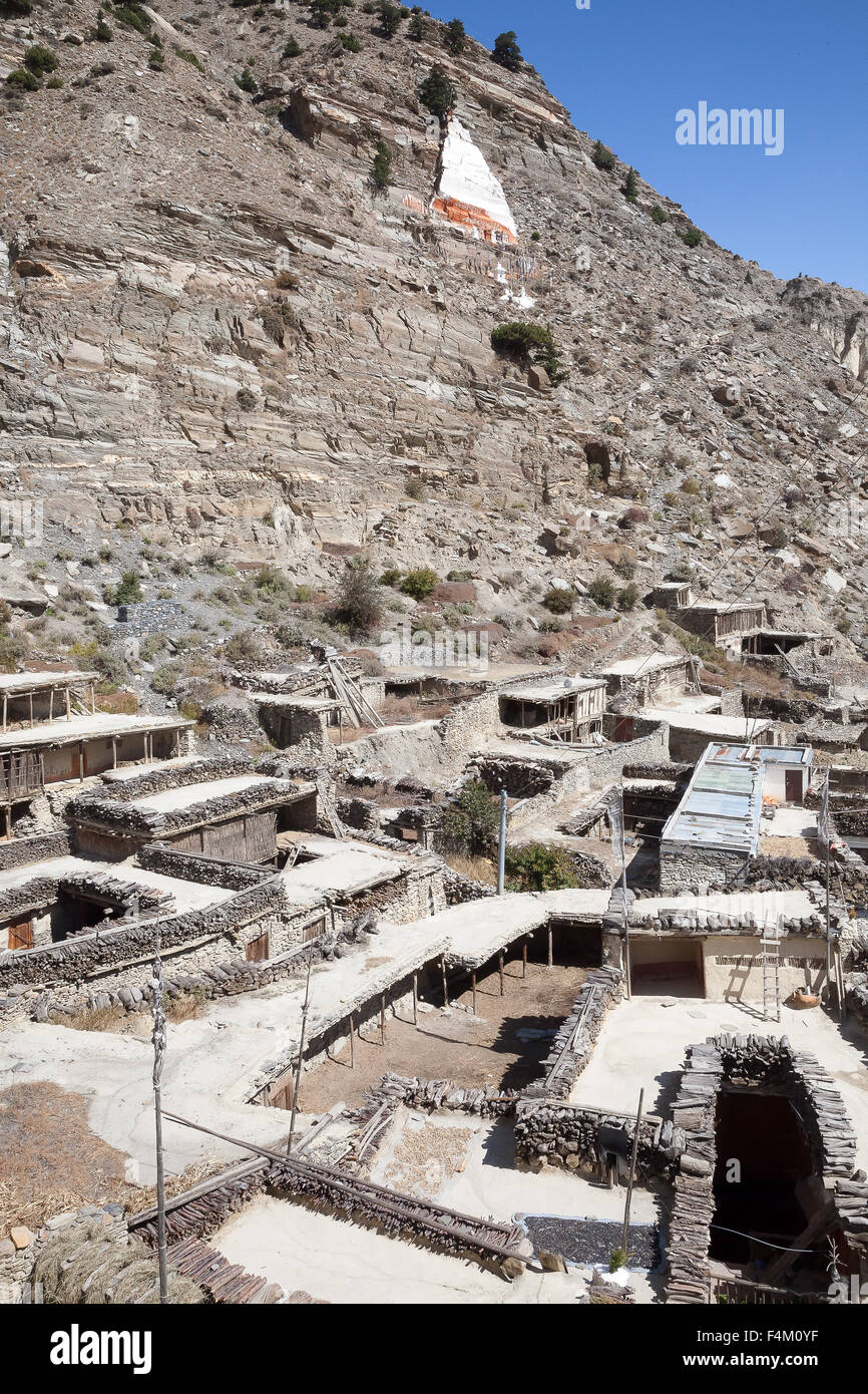 Houses marpha village hi-res stock photography and images - Alamy