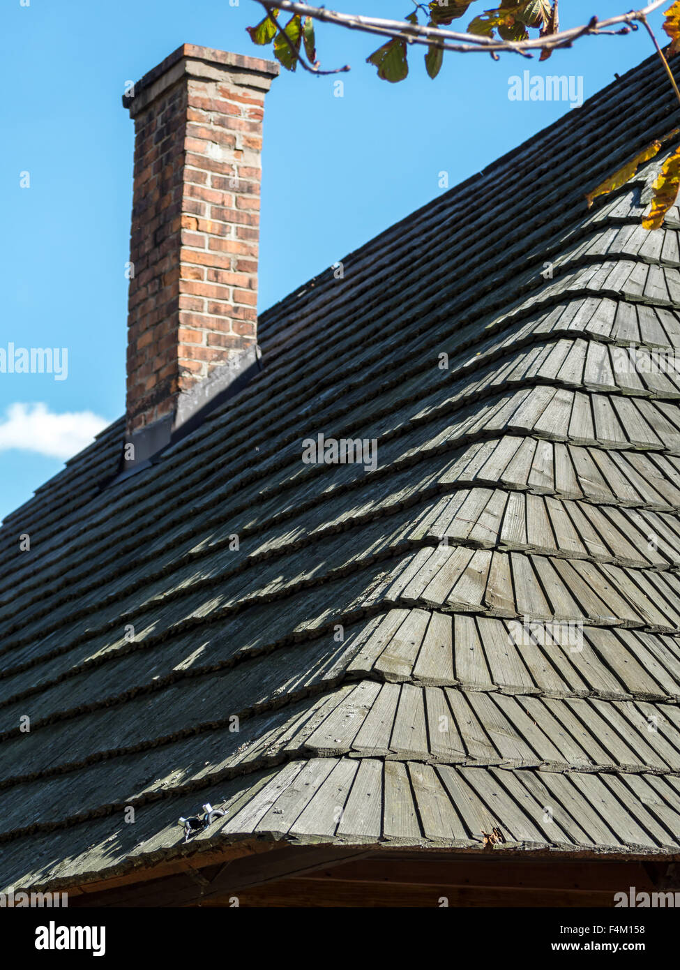 Brick chimney roof tiles hi-res stock photography and images - Alamy