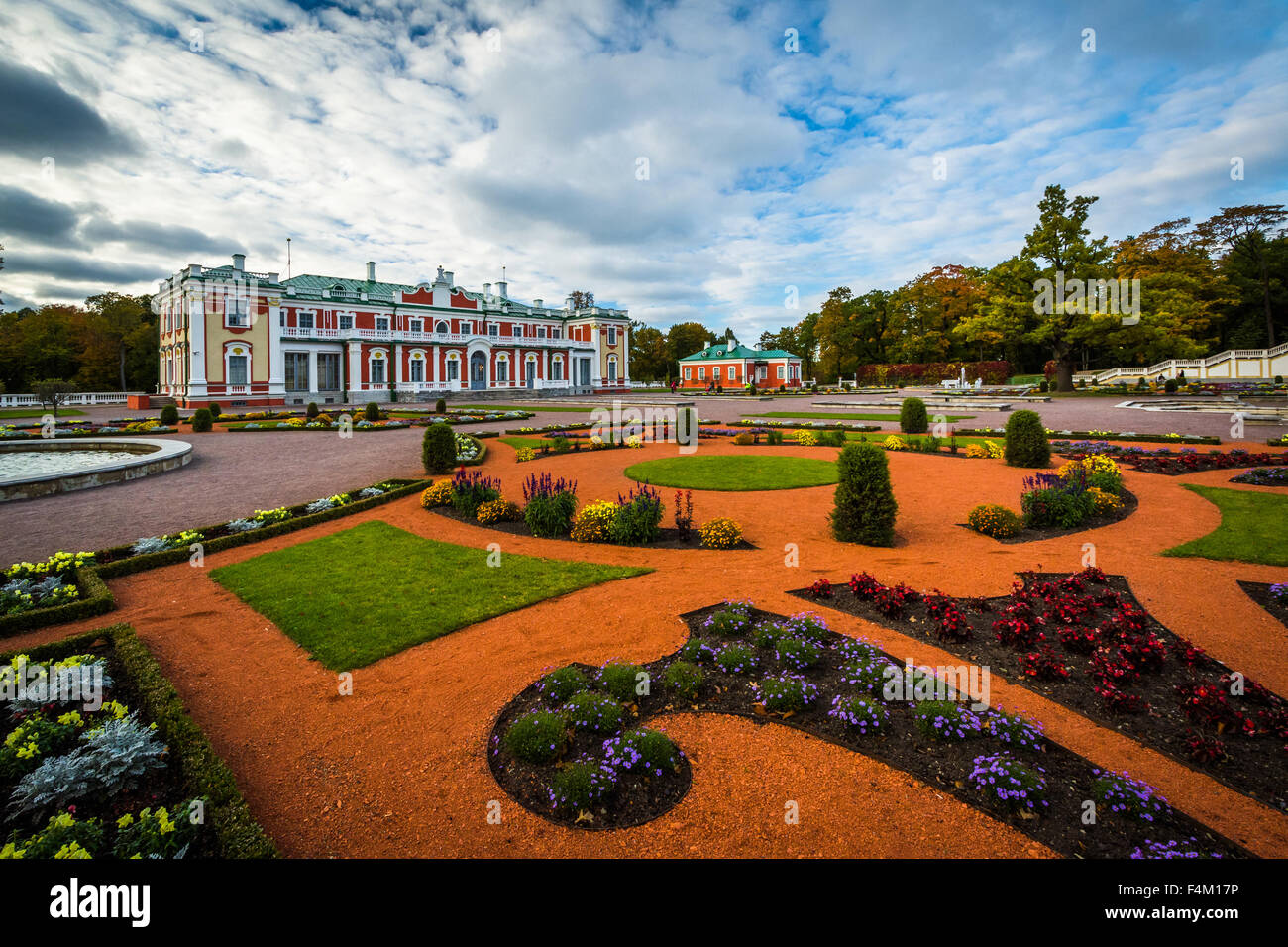 Gardens and Kadriorg Palace, at Kadrioru Park, in Tallinn, Estonia ...