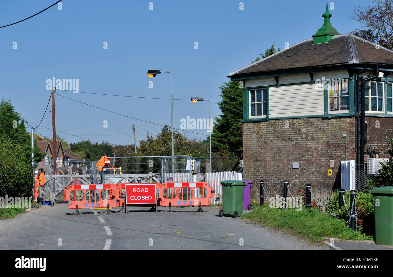 Old level crossing gates hi-res stock photography and images - Alamy