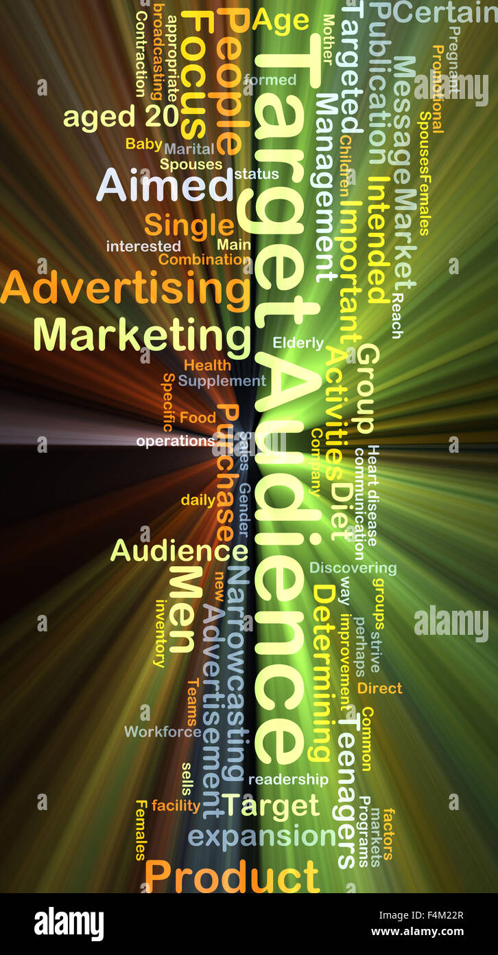 Target Audience Word Cloud Concept Stock Photos & Target Audience Word ...