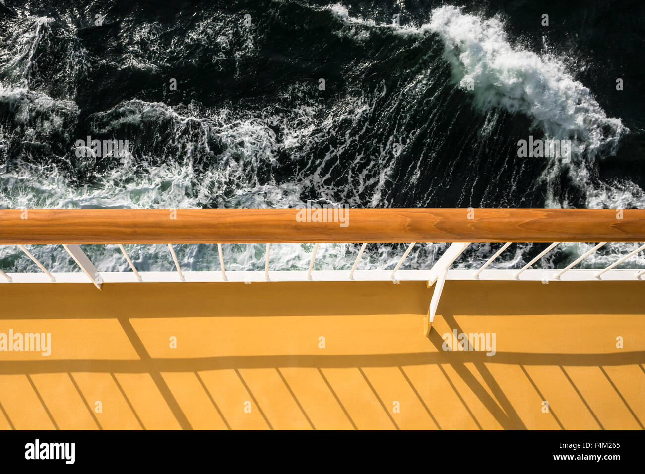 Handrail on a cruise ship on the Baltic Sea Stock Photo - Alamy