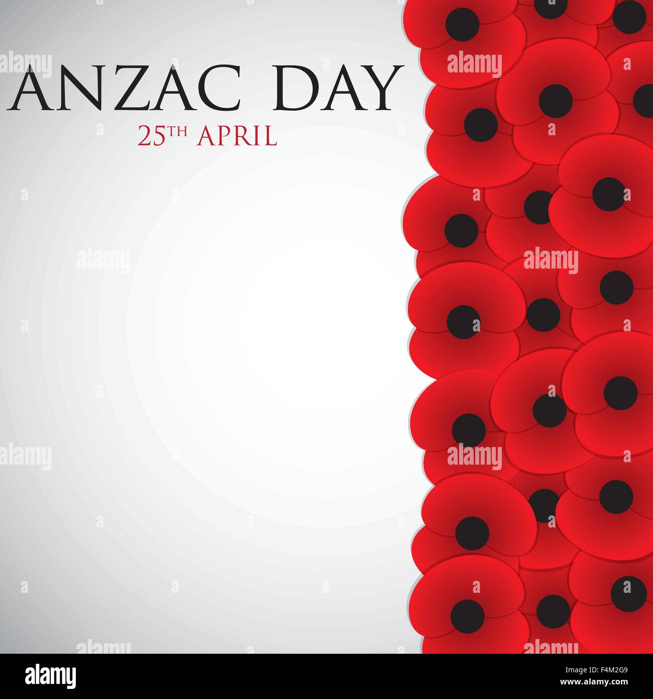 Australia and new zealand army corps anzac day Stock Vector Images - Alamy