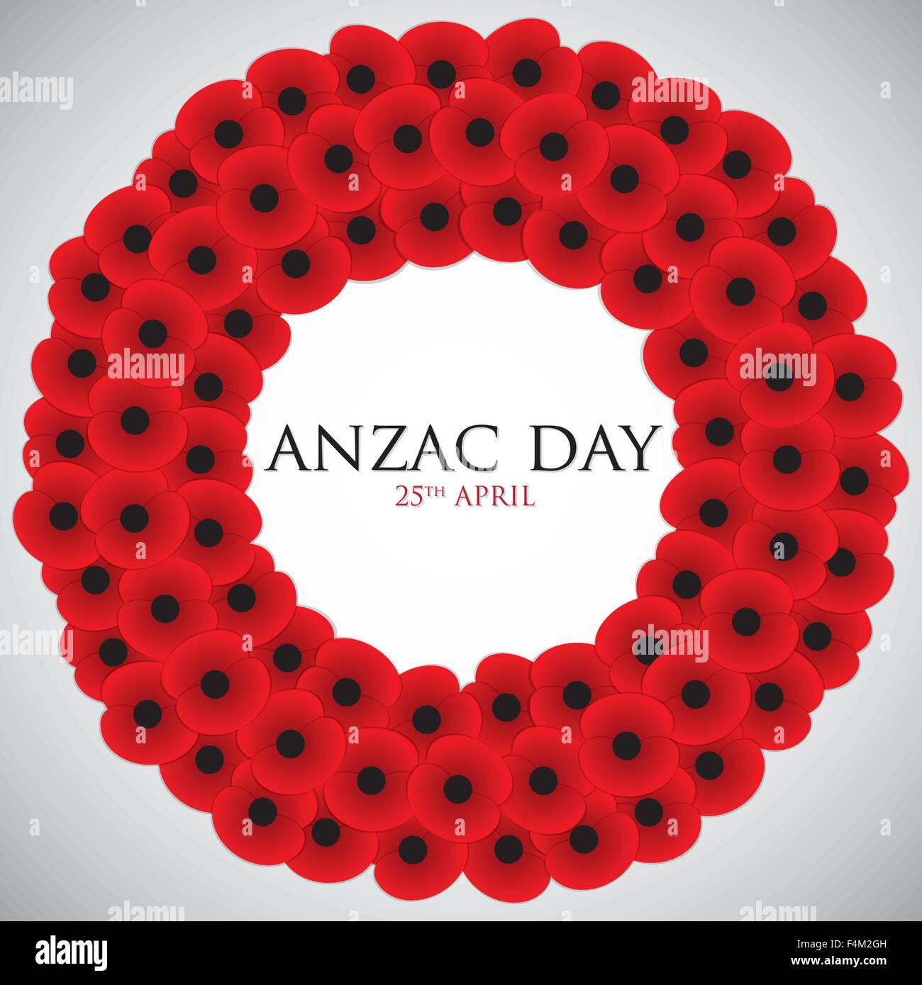 ANZAC (Australia New Zealand Army Corps) Day card in vector format ...