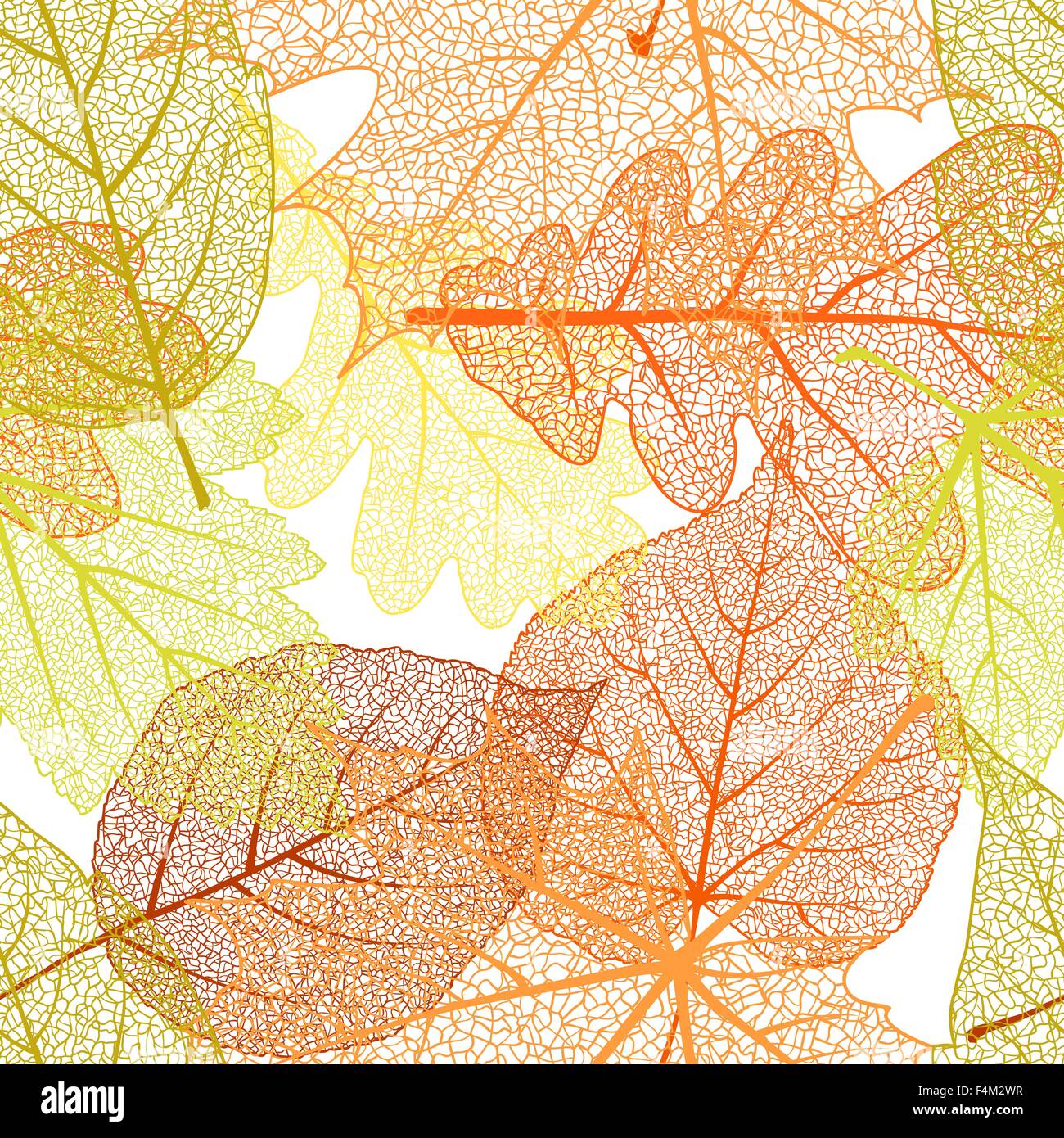 Detailed leaves seamless background. EPS 10 Stock Vector Image & Art ...