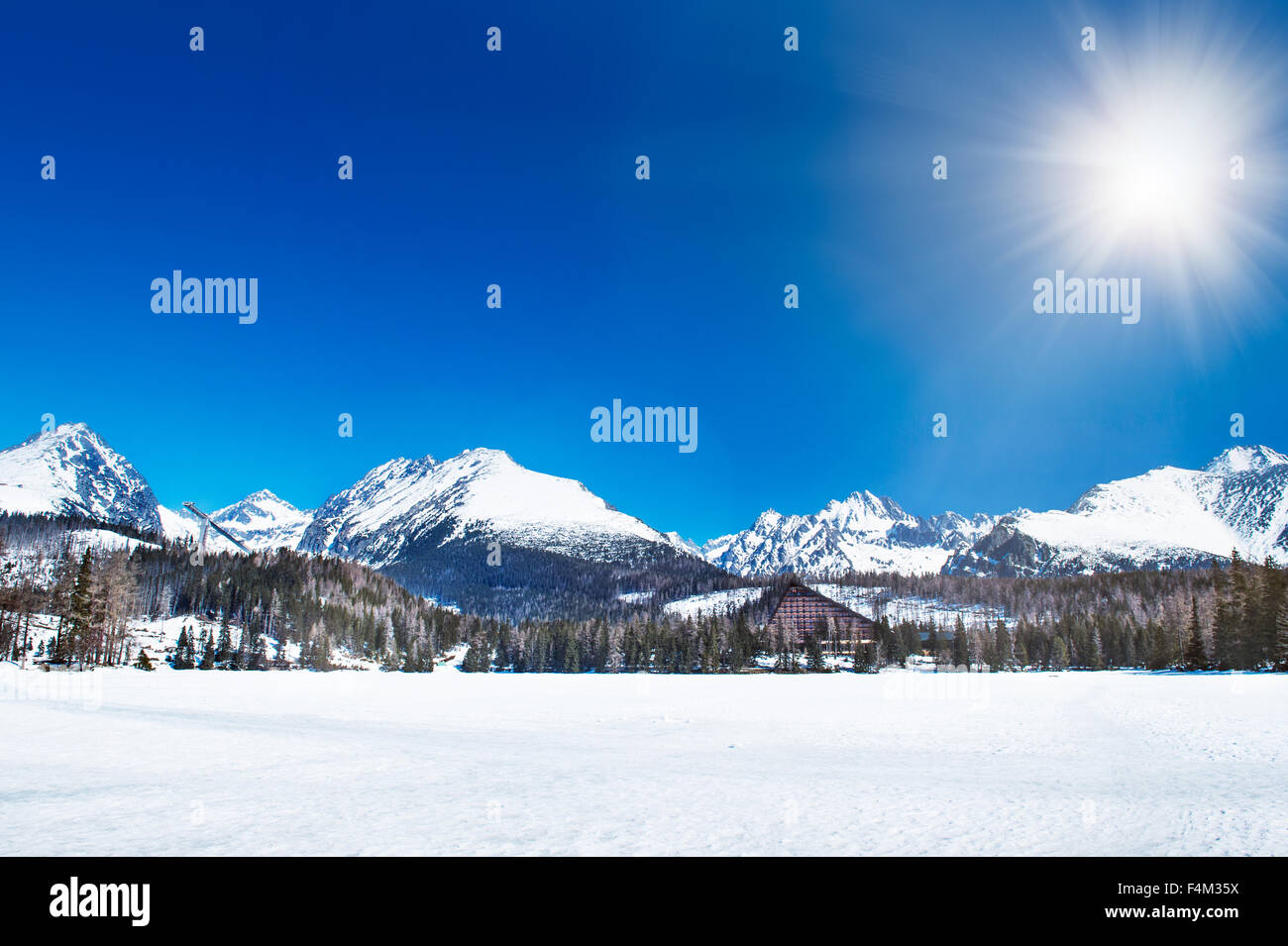 Empty landscape winter sunlight hi-res stock photography and images - Alamy