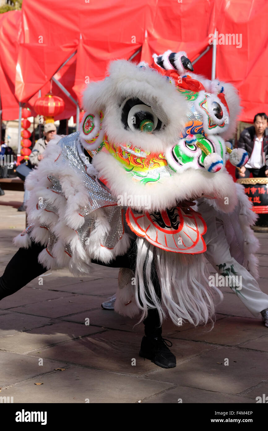 Chinese dragon dancer Stock Photo - Alamy