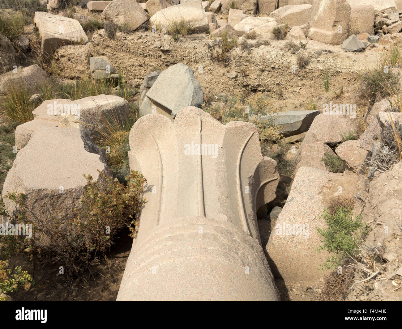The site of ancient Bast, Tell Basta, classical Bubastis southeast of ...