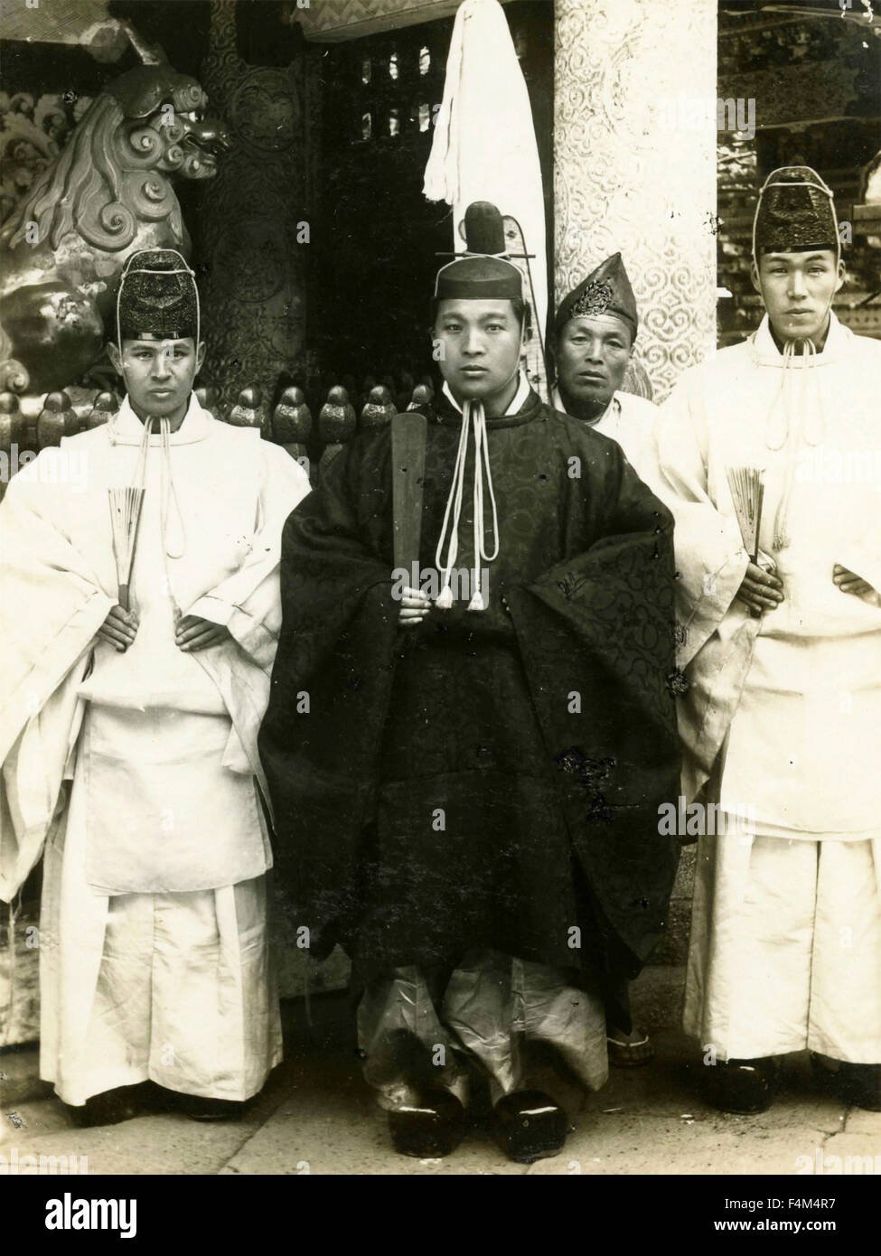 Shinto priests, Hikki, Japan Stock Photo - Alamy