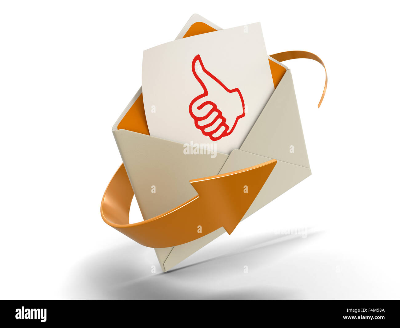 Letter with like (clipping path included Stock Photo - Alamy