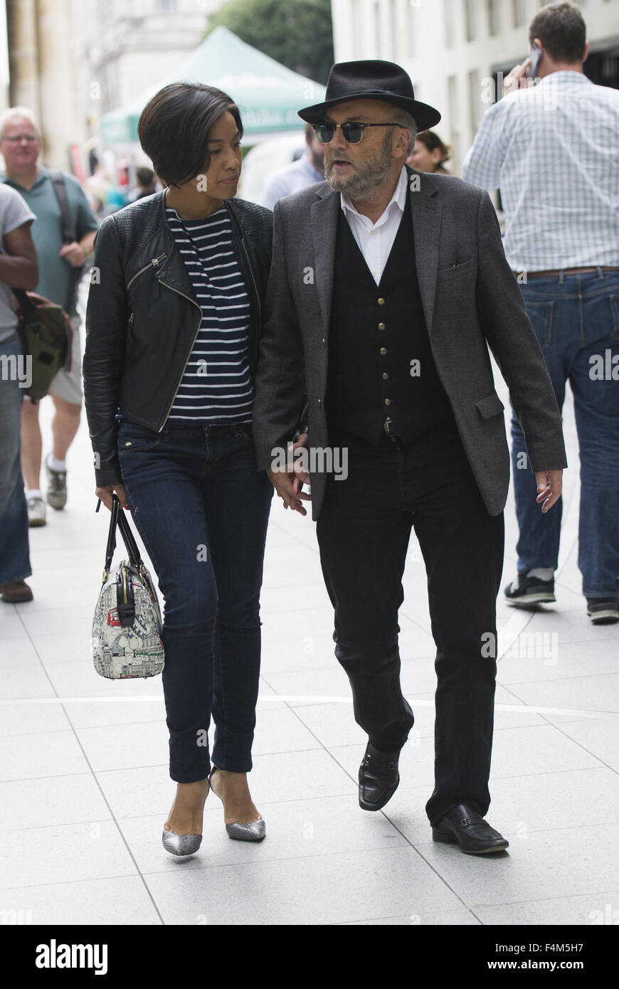 Celebrities at the BBC studios Featuring: George Galloway, Putri ...