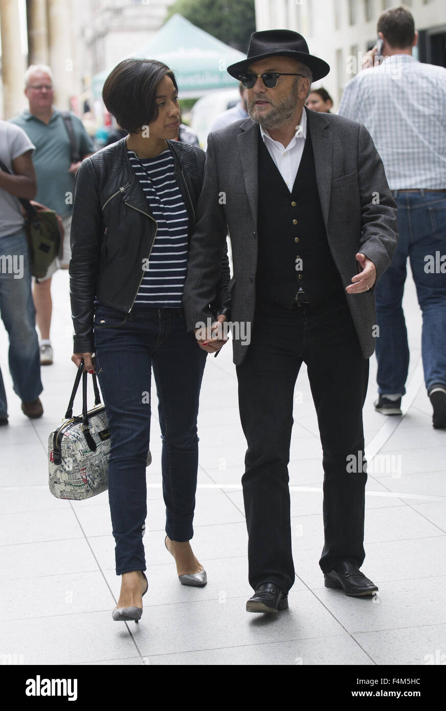 Celebrities at the BBC studios Featuring: George Galloway, Putri ...